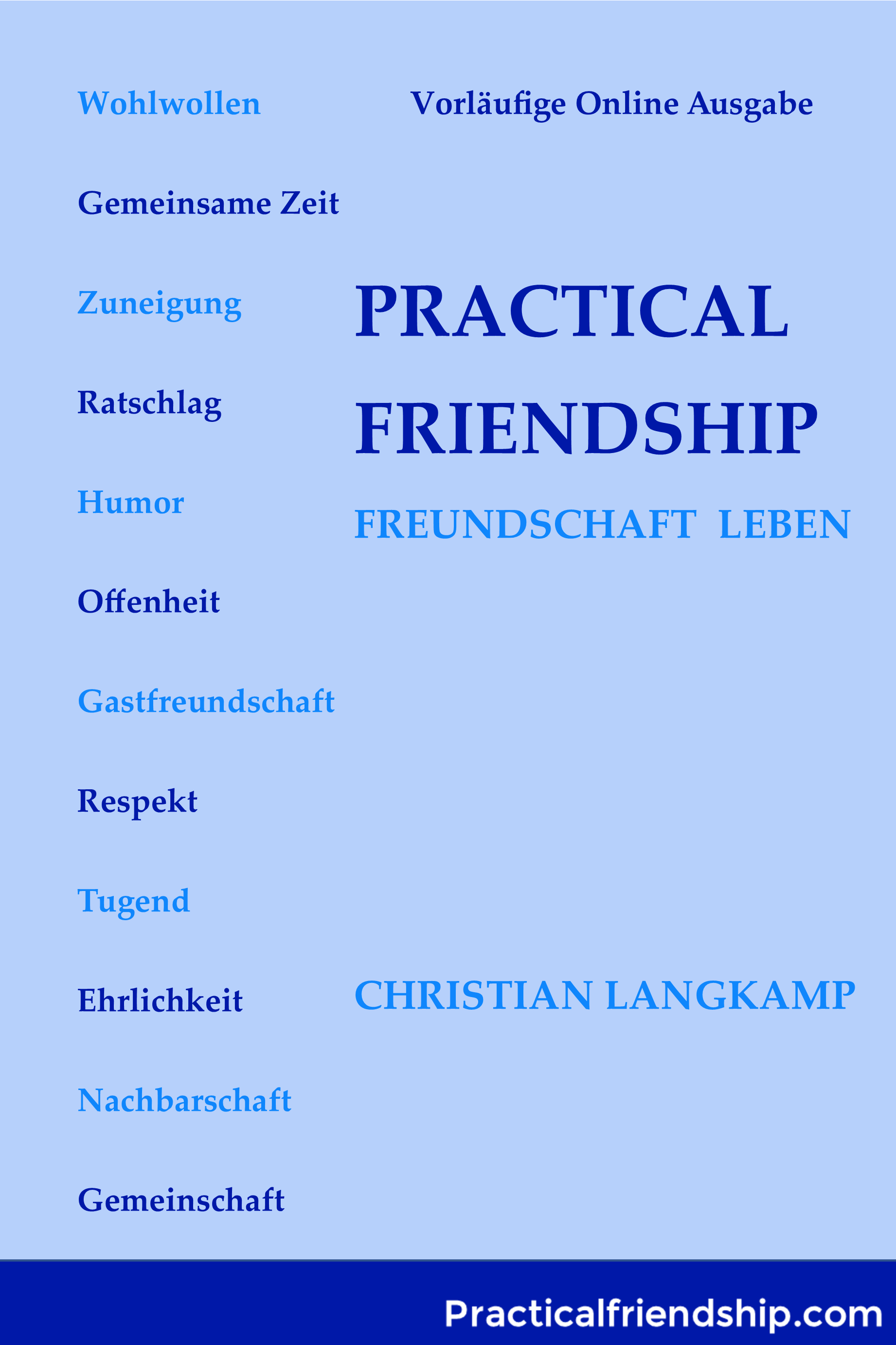 Freundschaft leben – Das Buch – Practical Friendship